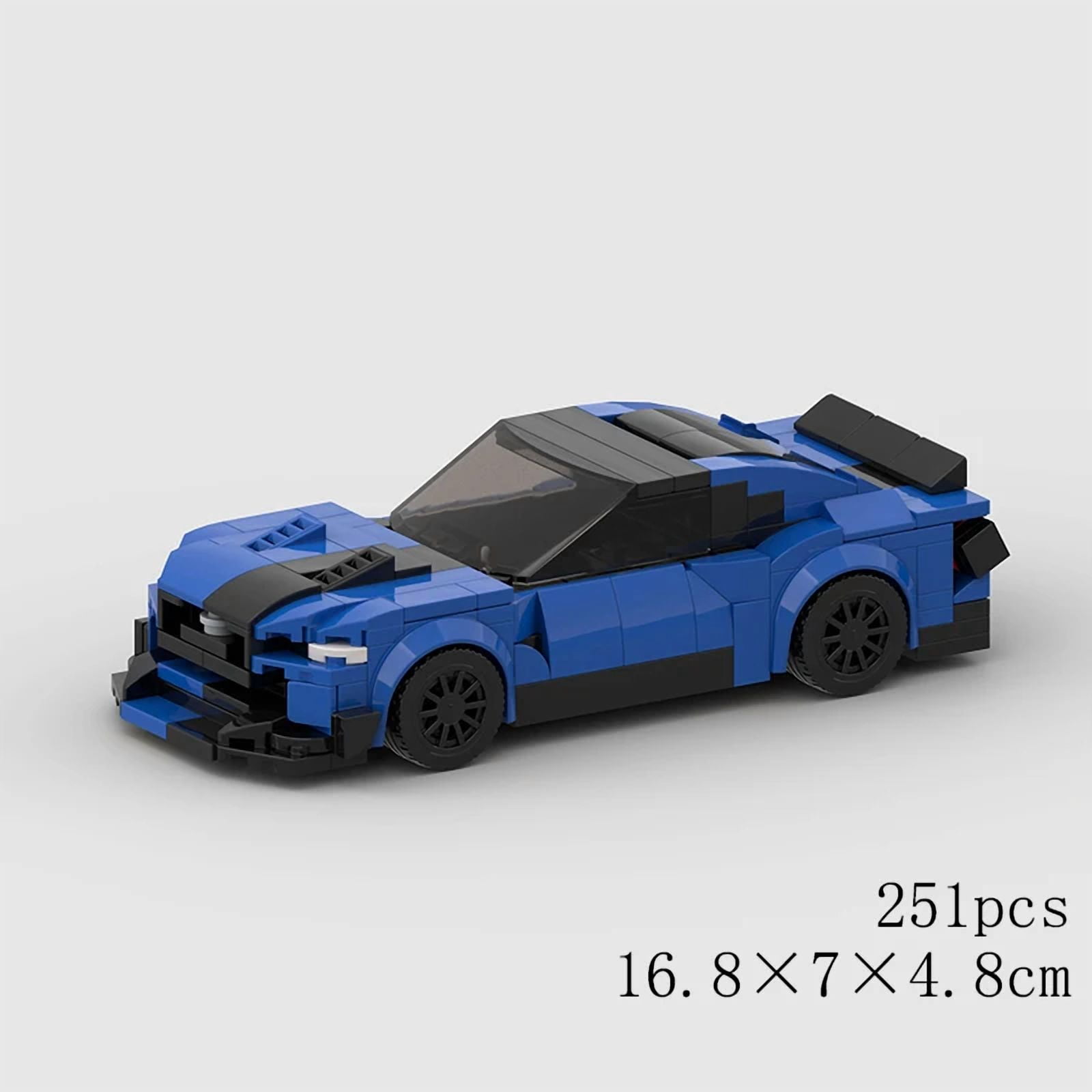 MOC Car Speed RX7 AE86 Chiron R8 Creative Racing Vehicle Model Building ...