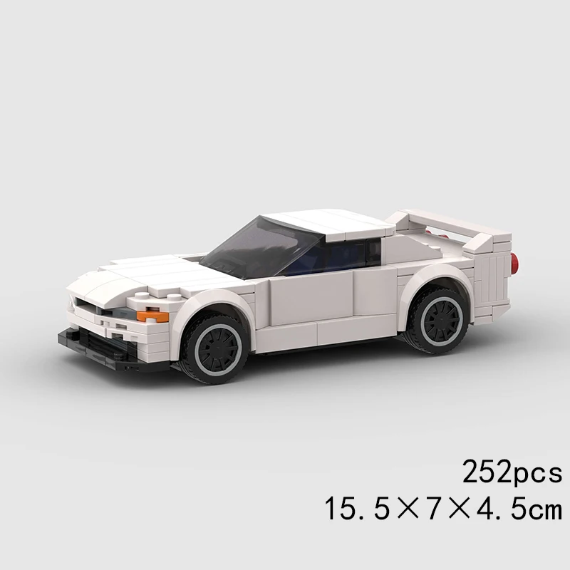 MOC Car Speed RX7 AE86 Chiron R8 Creative Racing Vehicle Model Building ...