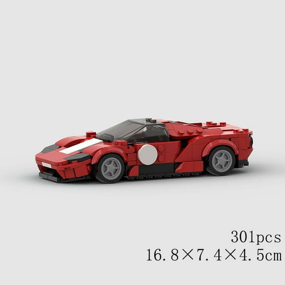 MOC Car Speed RX7 AE86 Chiron R8 Creative Racing Vehicle Model Building ...