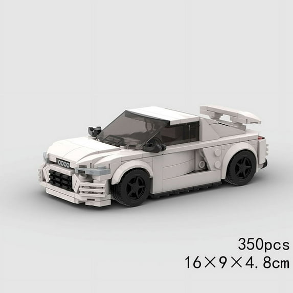 MOC Car Speed RX7 AE86 Chiron R8 Creative Racing Vehicle Model Building ...