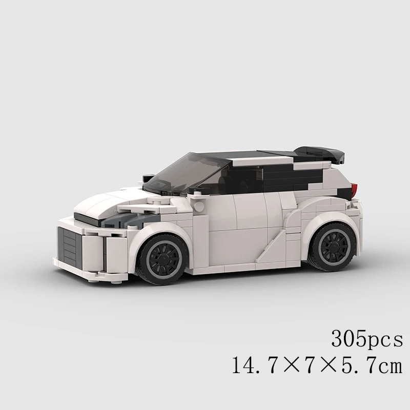 MOC Car Speed RX7 AE86 Chiron R8 Creative Racing Vehicle Model Building ...