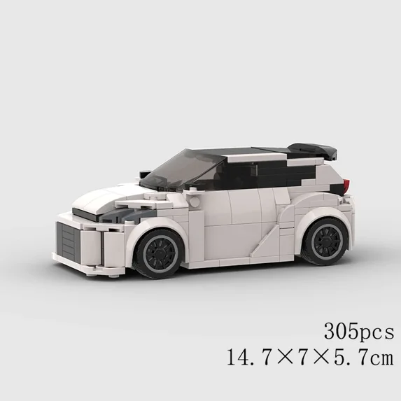 MOC Car Speed RX7 AE86 Chiron R8 Creative Racing Vehicle Model Building ...
