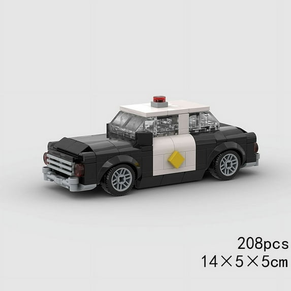 MOC Car Speed RX7 AE86 Chiron R8 Creative Racing Vehicle Model Building ...