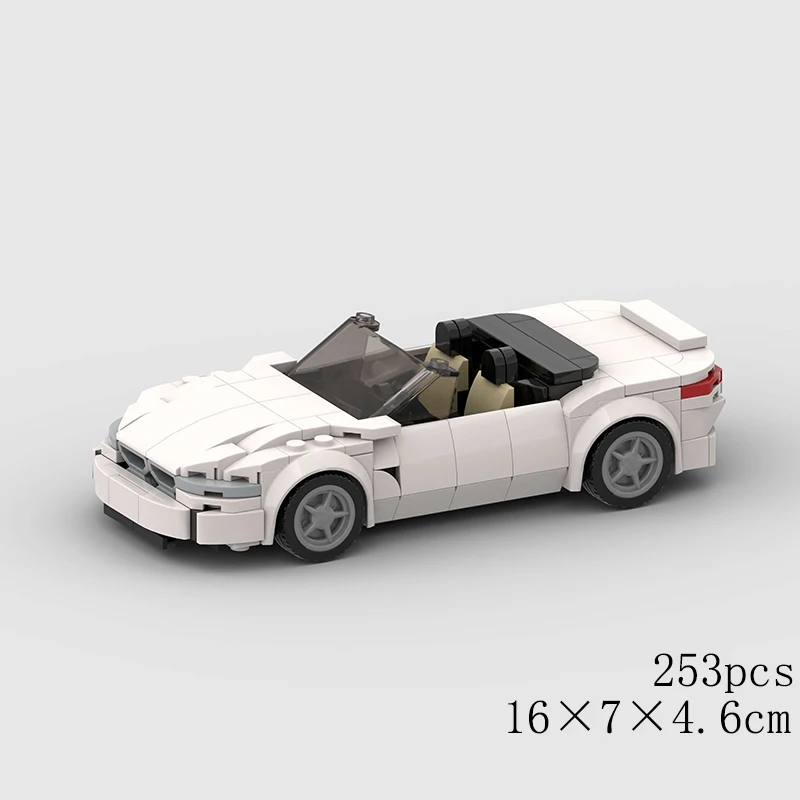 MOC Car Speed RX7 AE86 Chiron R8 Creative Racing Vehicle Model Building ...