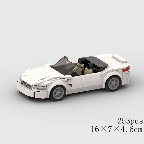 MOC Car Speed RX7 AE86 Chiron R8 Creative Racing Vehicle Model Building ...