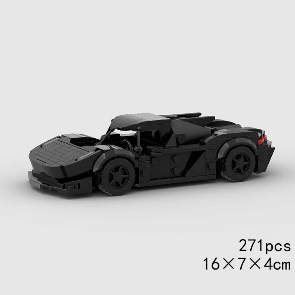MOC Car Technical Speed Champions Super Race Vehicle Building Block ...