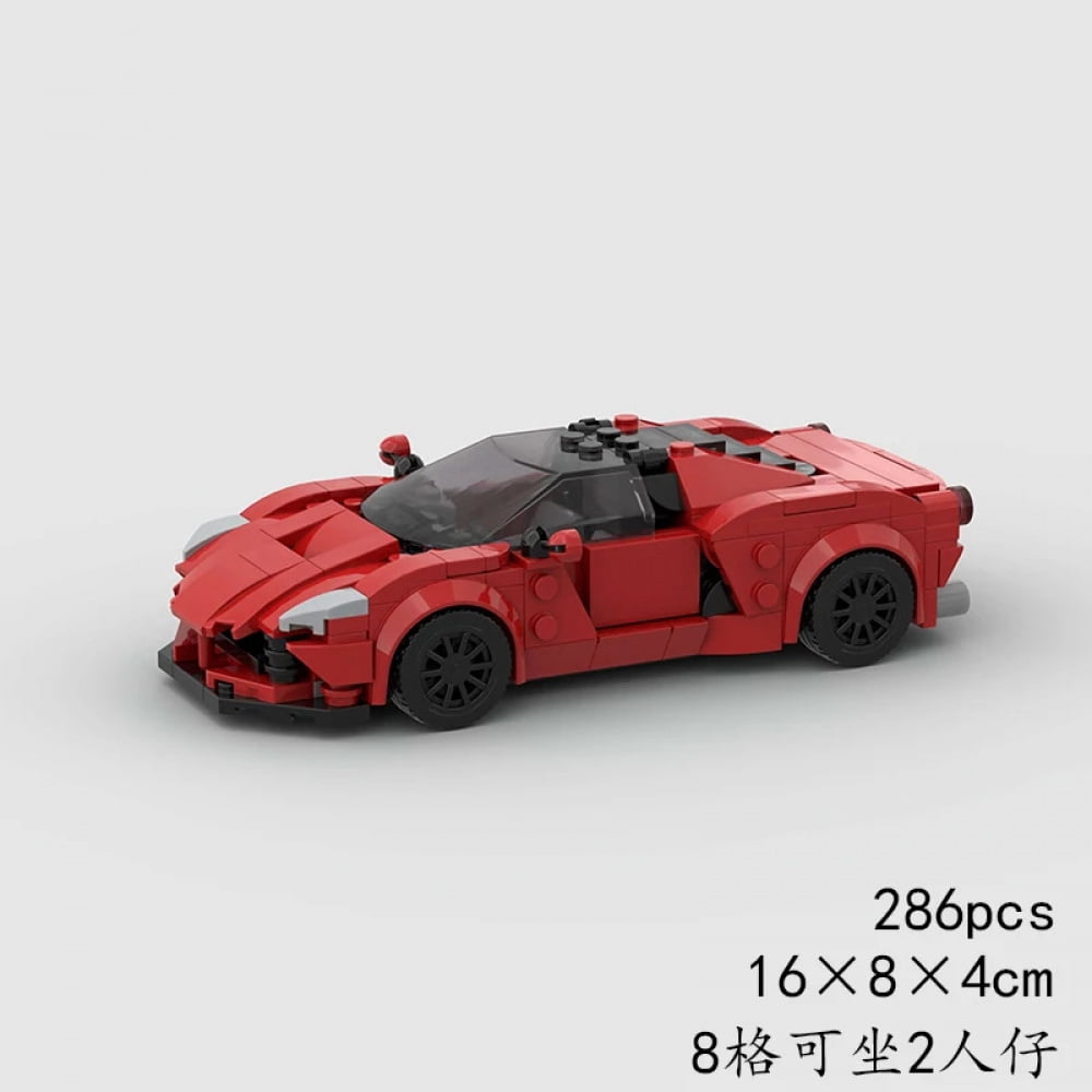 MOC Car V2 F1 Racing Vehicle Model Building Block Technical Speed ...
