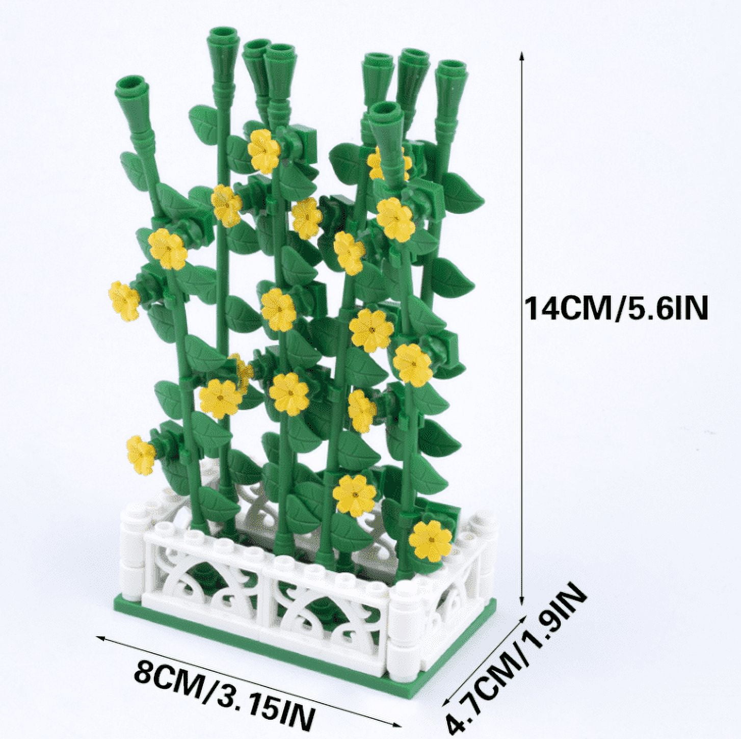 MOC City Building Blocks Green Forest Plant Scene Accessories Florist ...