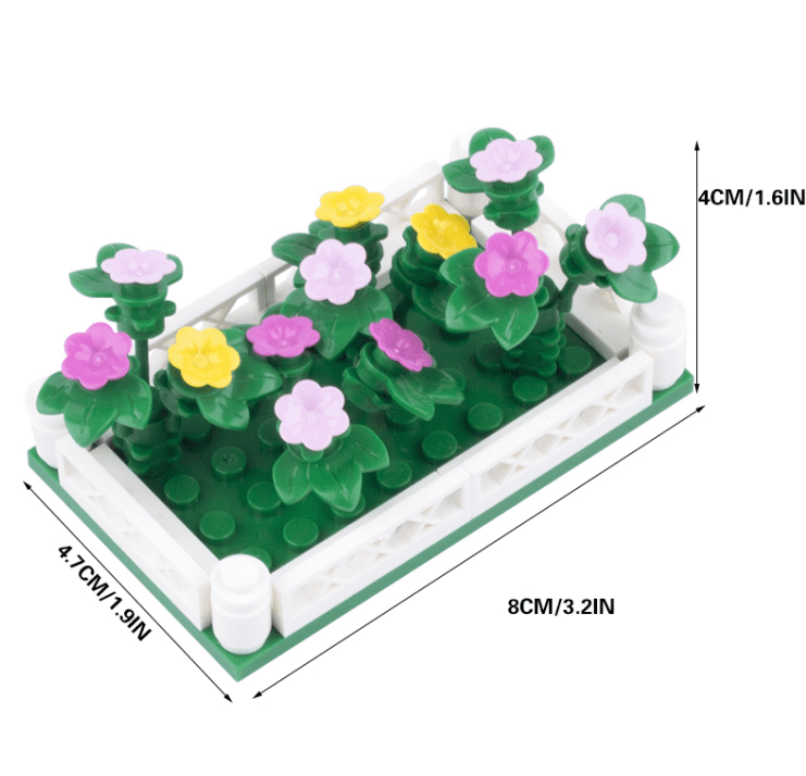 MOC City Building Blocks Green Forest Plant Scene Accessories Florist ...