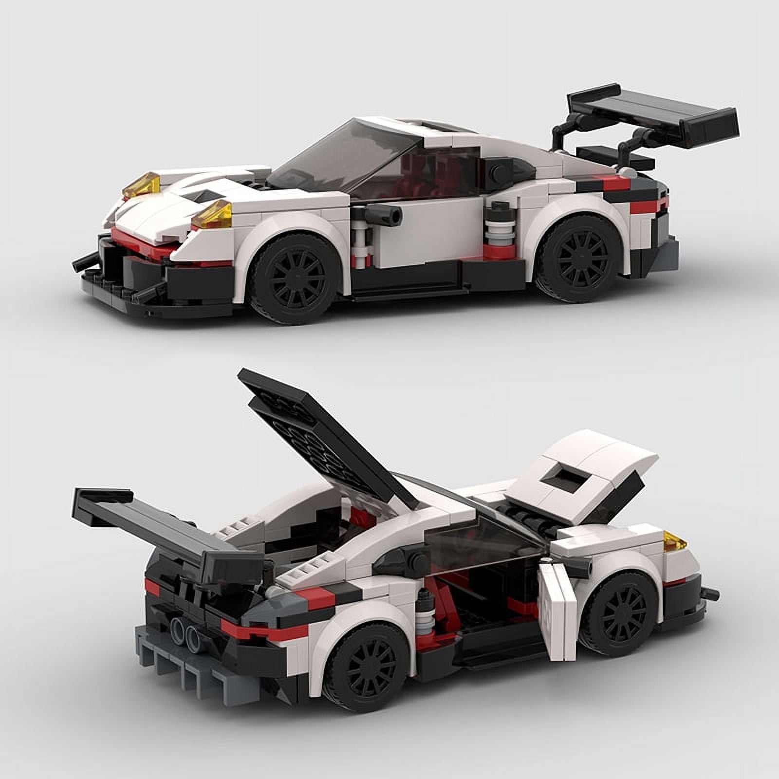 MOC City Car Sports Vehicle Speed Champion Racer Building Blocks Brick Racing Creative Garage ...