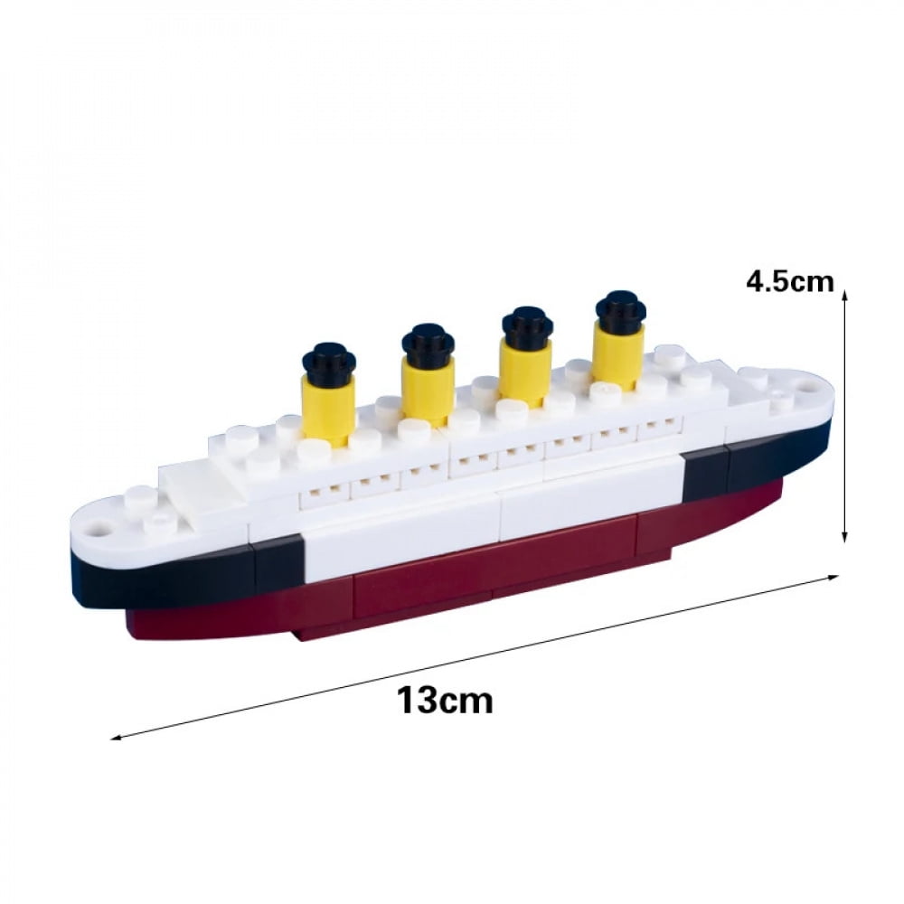 MOC City Mini Sunken Titanic Building Blocks Cargo Ship Submarine ...