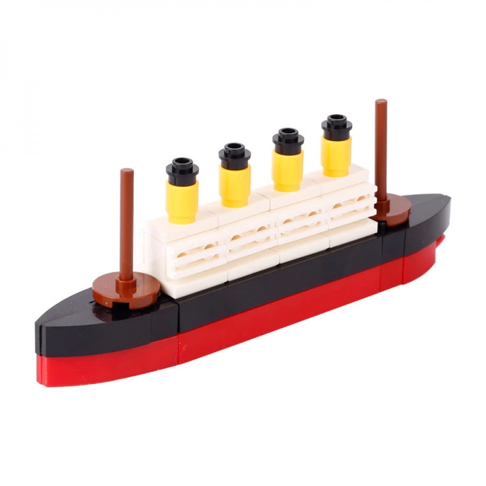 MOC City Mini Sunken Titanic Building Blocks Cargo Ship Submarine ...
