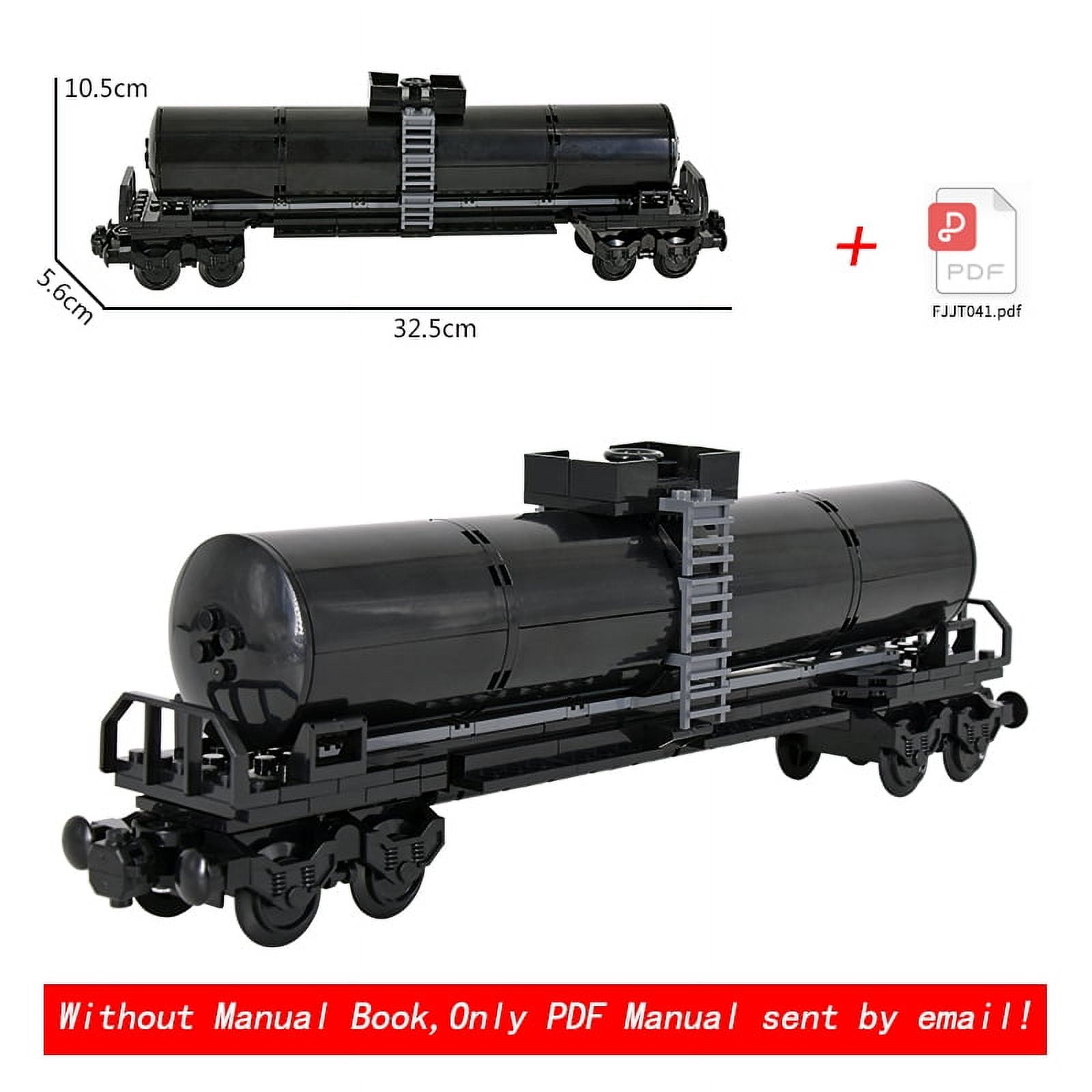 MOC City Technical Idea Train Base Railway Sulfuric Acid Tanker Car ...