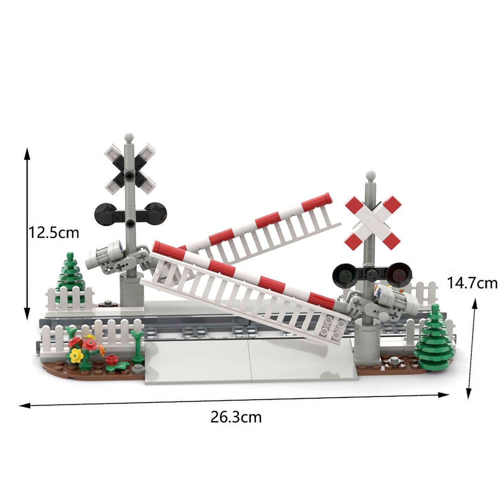 MOC City Train Building Block Train Track Corridor Elevating Rod ...
