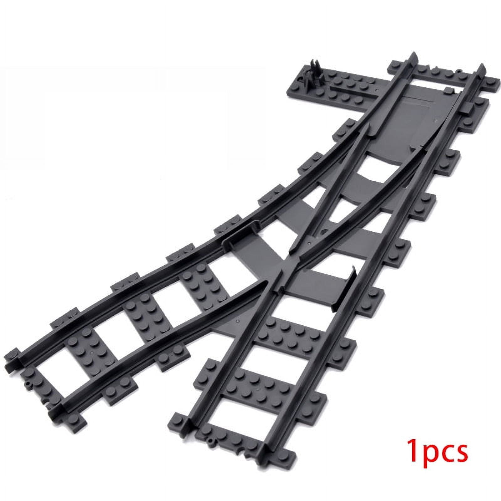 MOC City Train Rail Crossing Flexible Tracks Forked Straight Curved ...