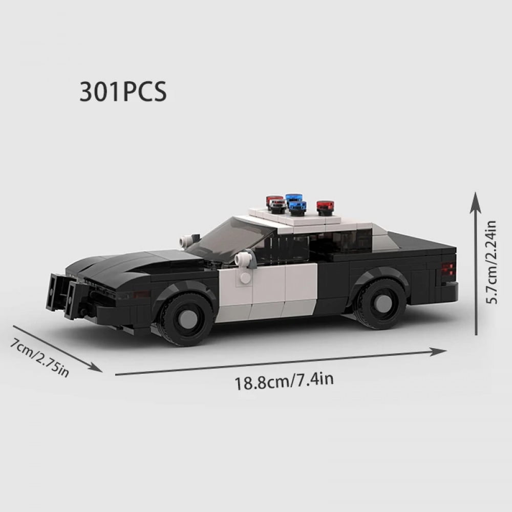 1993 Intercept Police Cars MOC Vehicle SWAT Patrol Building Blocks City ...