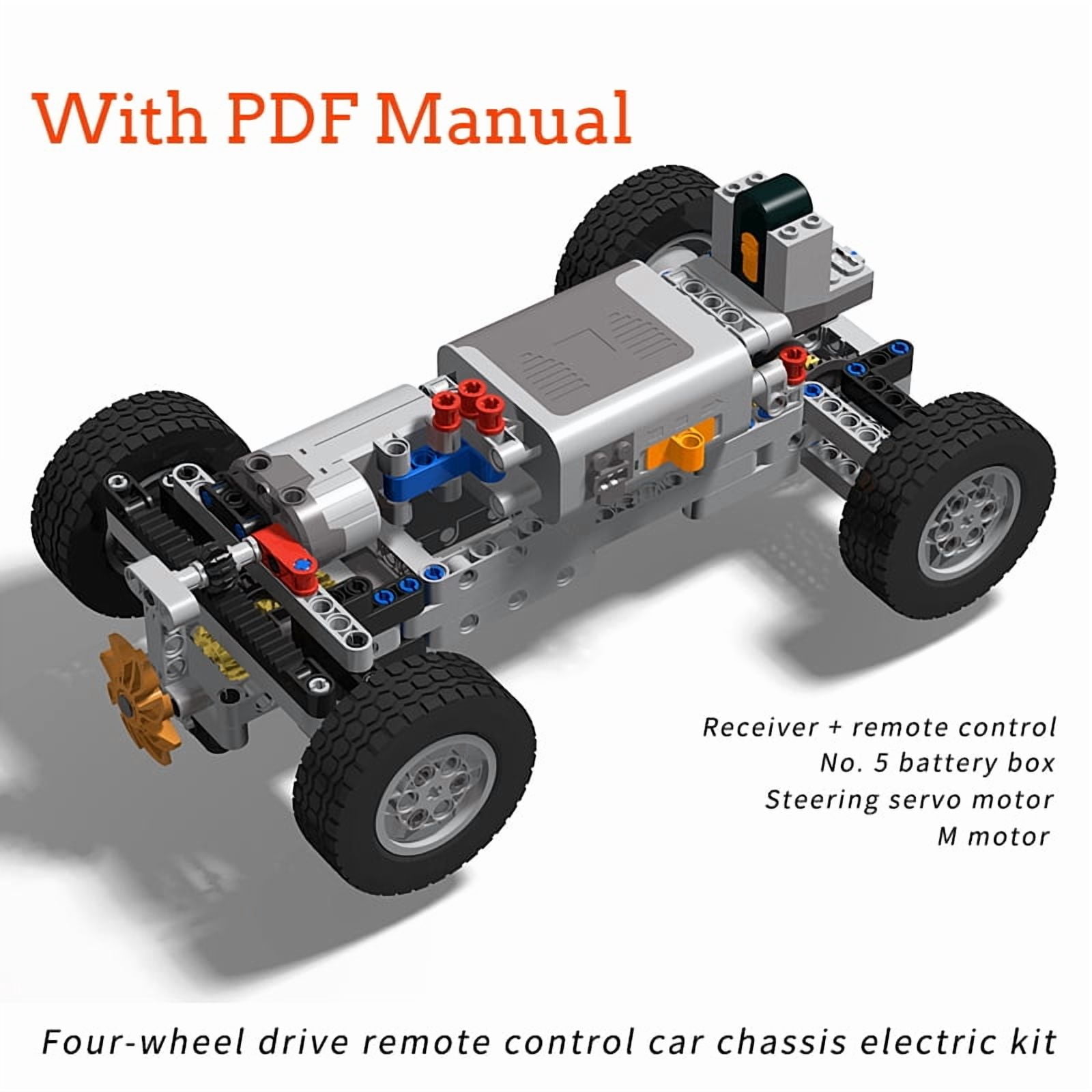 MOC Creative Electric High-tech Parts Building Blocks Electric Remote ...