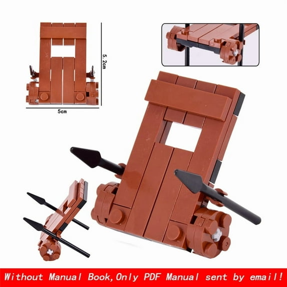 MOC Creative Medieval Castle Royal King's Knight Rome Spartacus Chariot ...