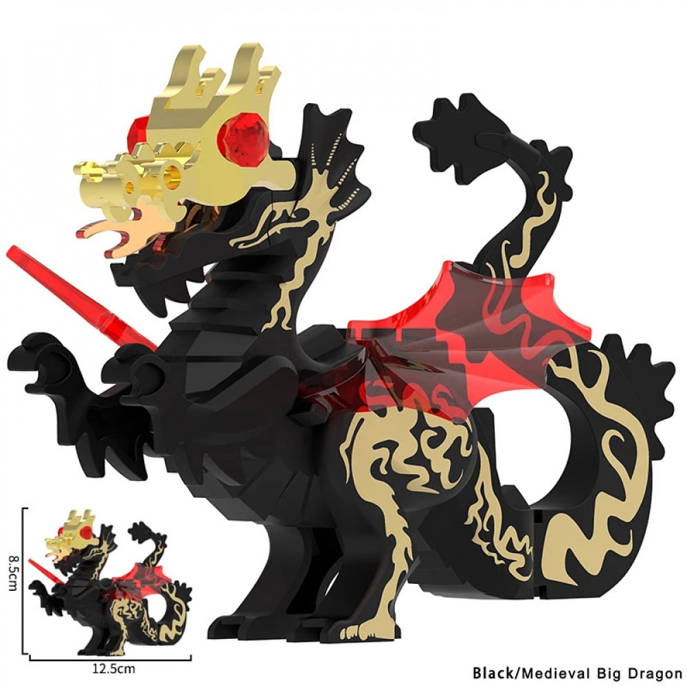 MOC Creative Medieval Dragon action Figures Model Building Blocks ...