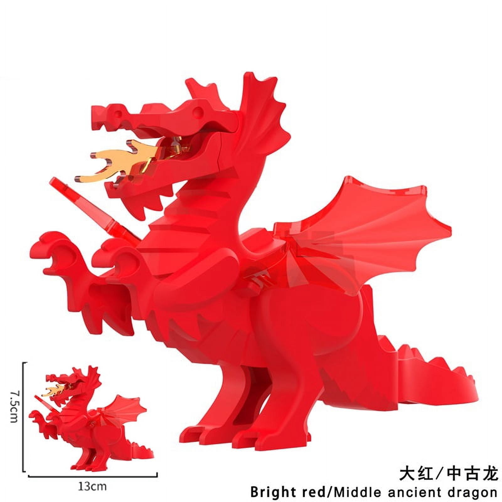 MOC Creative Medieval Dragon action Figures Model Building Blocks ...