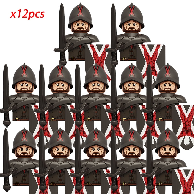 MOC Creative Medieval Game Valley Kinghts Ailin Guard Figures Warrior ...