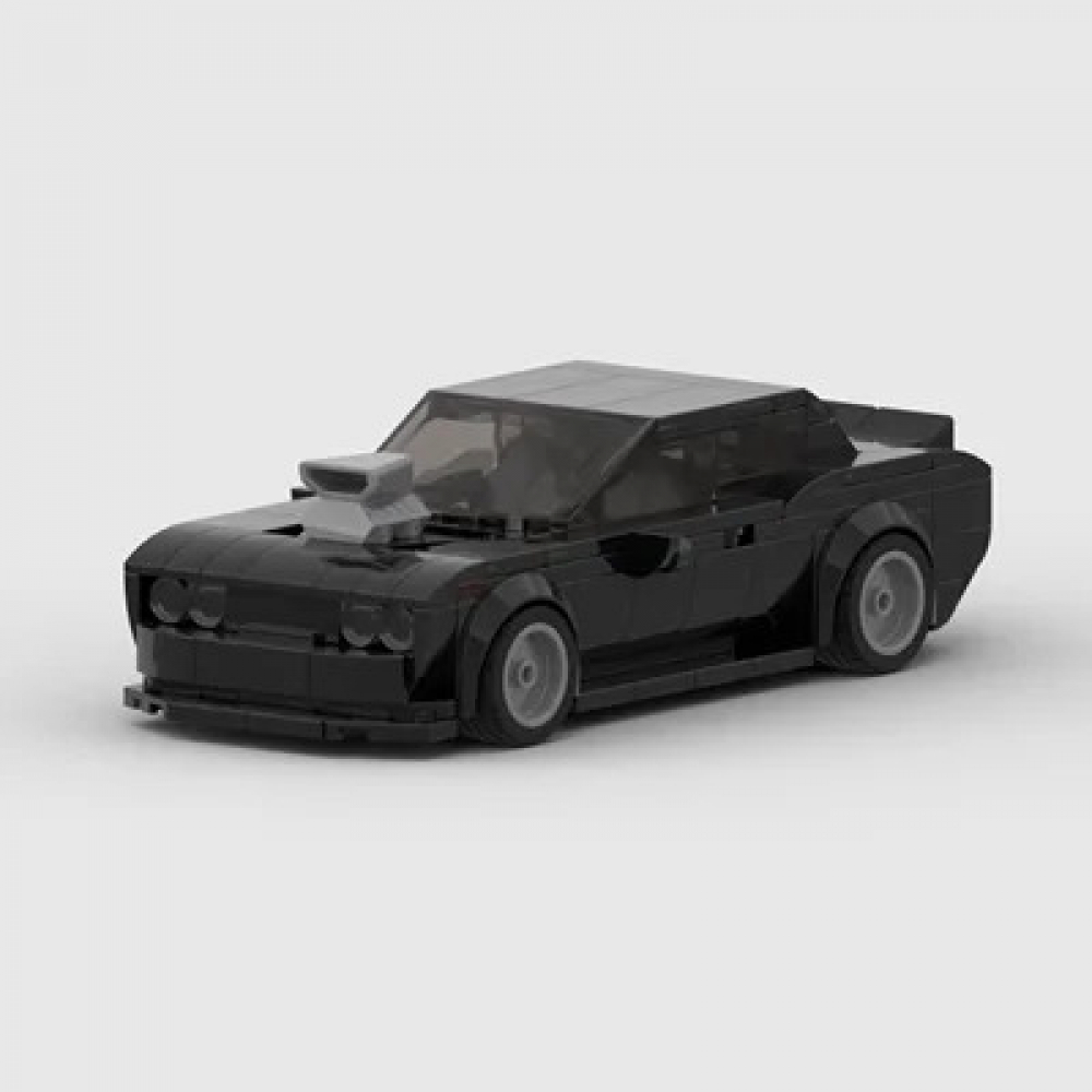 MOC Dodge challenger Charger Dom racing Speed Champion Racer Building ...