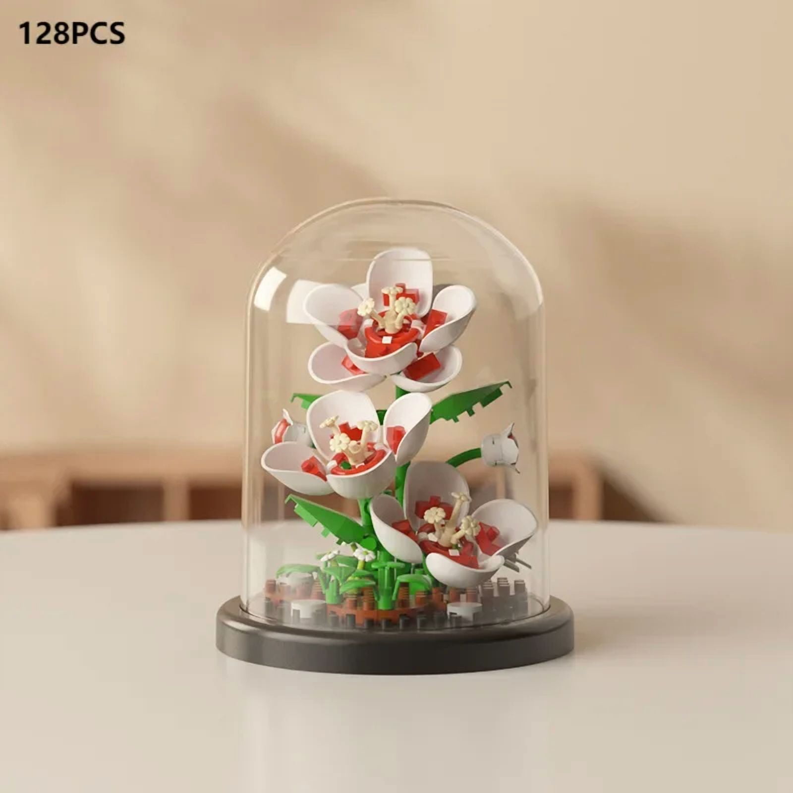 MOC Eternal Bouquet Rose Building Blocks Flower Building 3D Set DIY ...