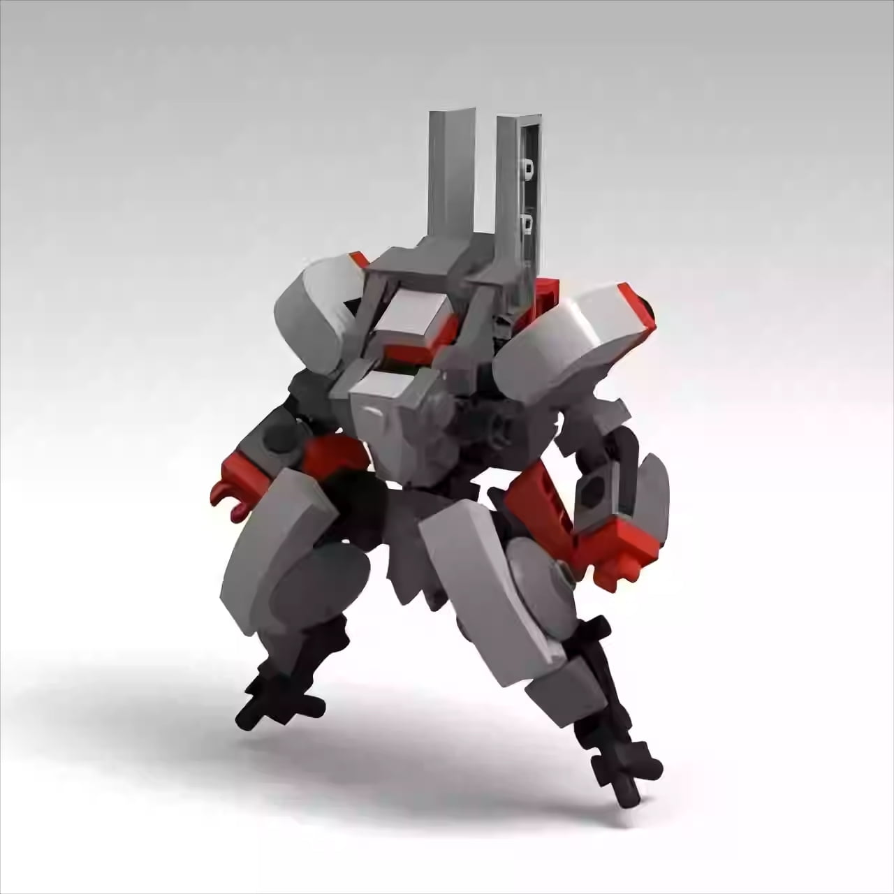 MOC Exoskeleton Mecha Building Blocks Small Particle Miniature Battle ...