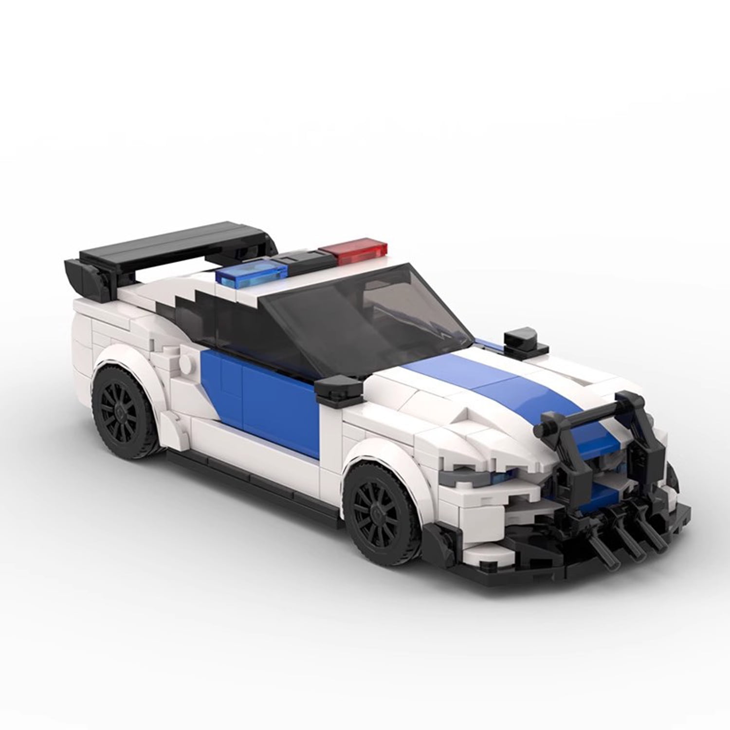 MOC Ford Mustang Roadblock Police Car – 366pcs Speed Series Building ...
