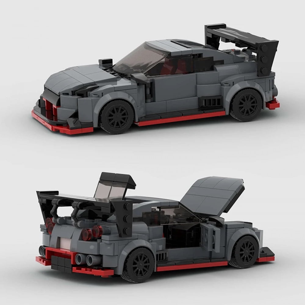 MOC GT-R R35 Famous Supercar Racing Sports Car Vehicle Speed Champion ...