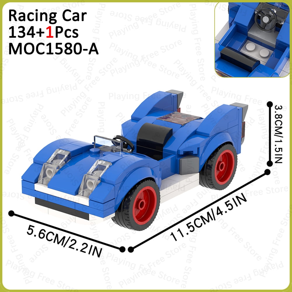 MOC Hedgehog Mech Bricks Racing Car Robot Anime Game Eggman Compatible ...