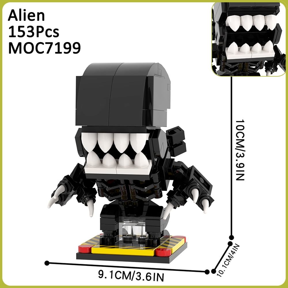 MOC Horror Movie Figure Bricks Monster Alien Killer Jigsaw Hell ...