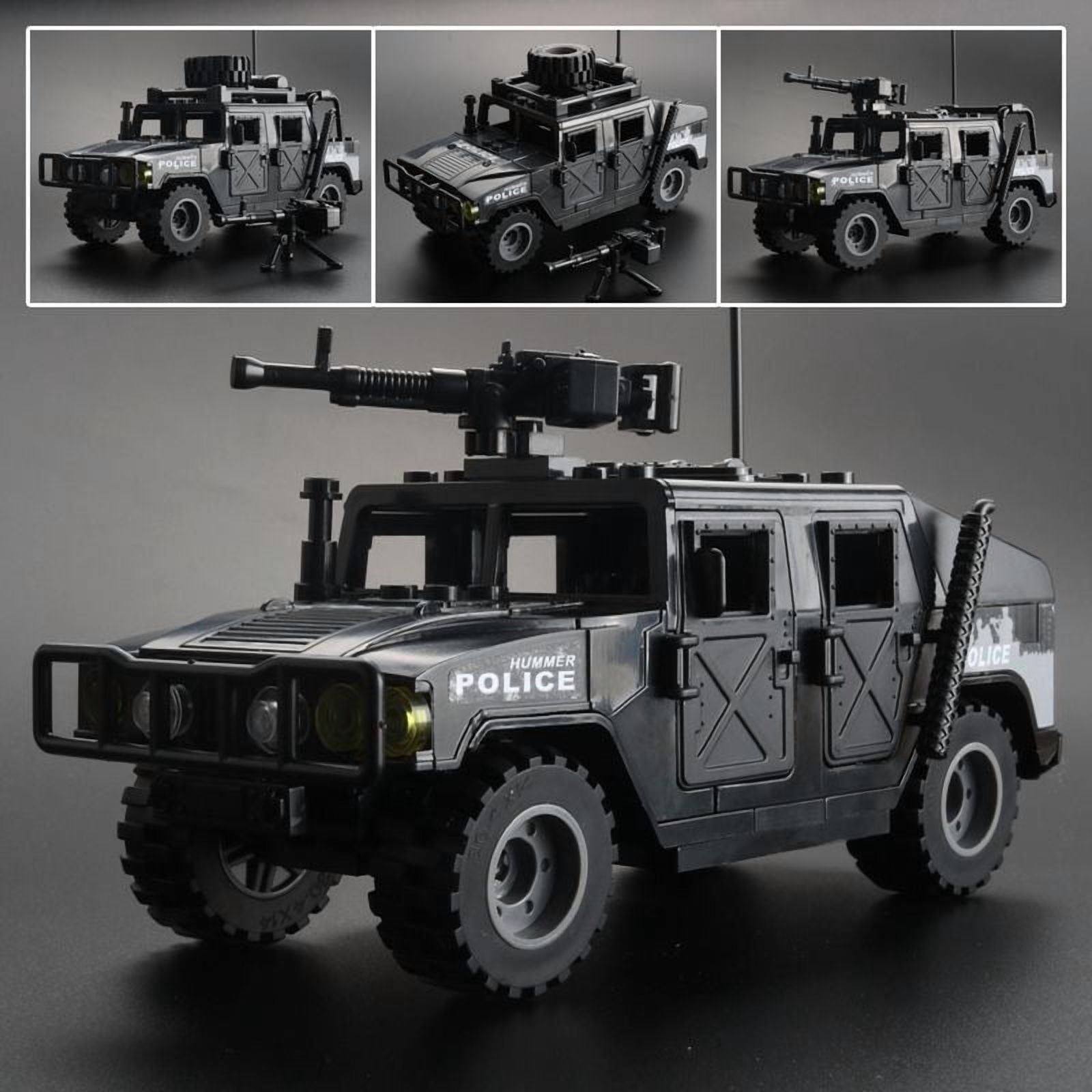 MOC Hummer armored vehicle explosion-proof car building block assembly ...