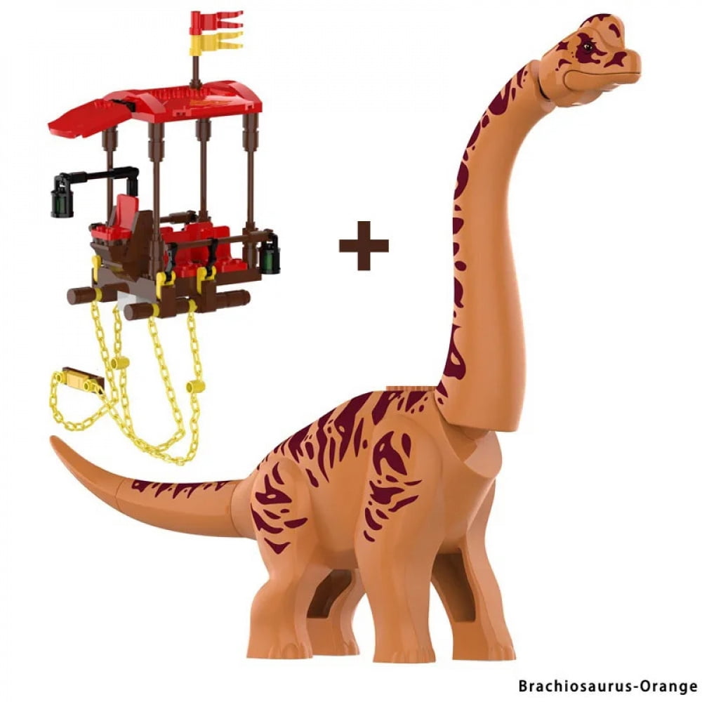 MOC Jurassic Dinosaurs World Dino Park Big Brachiosaurus Model Building ...