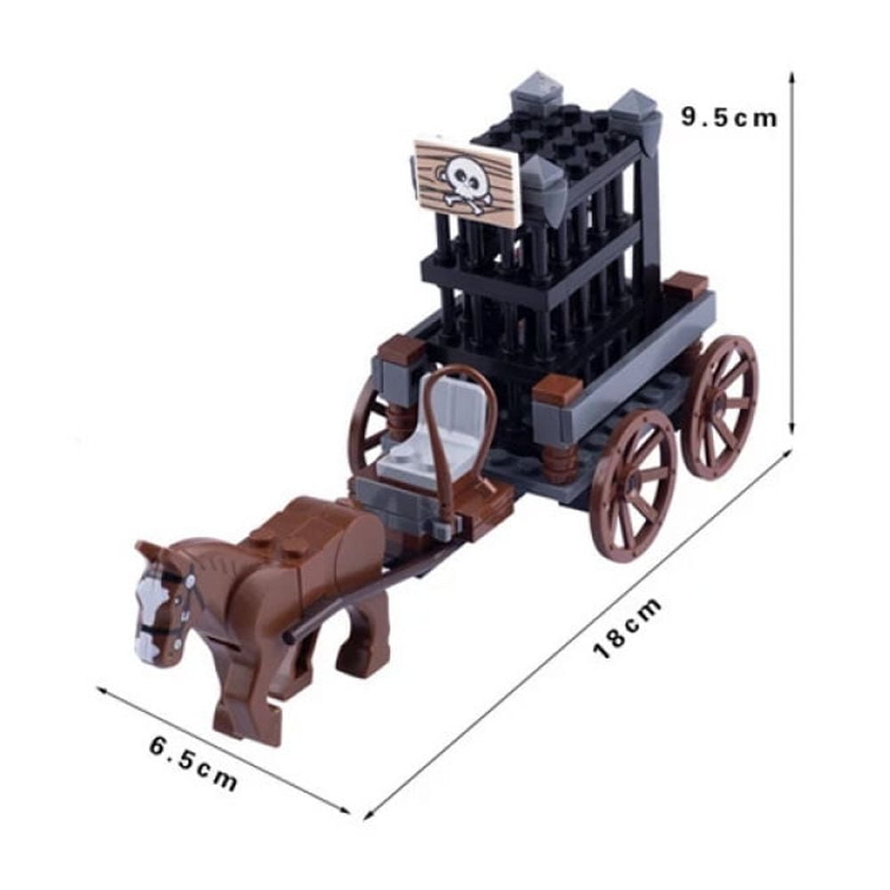 MOC Medieval Building Blocks Solider Chariot Figures Accessories ...