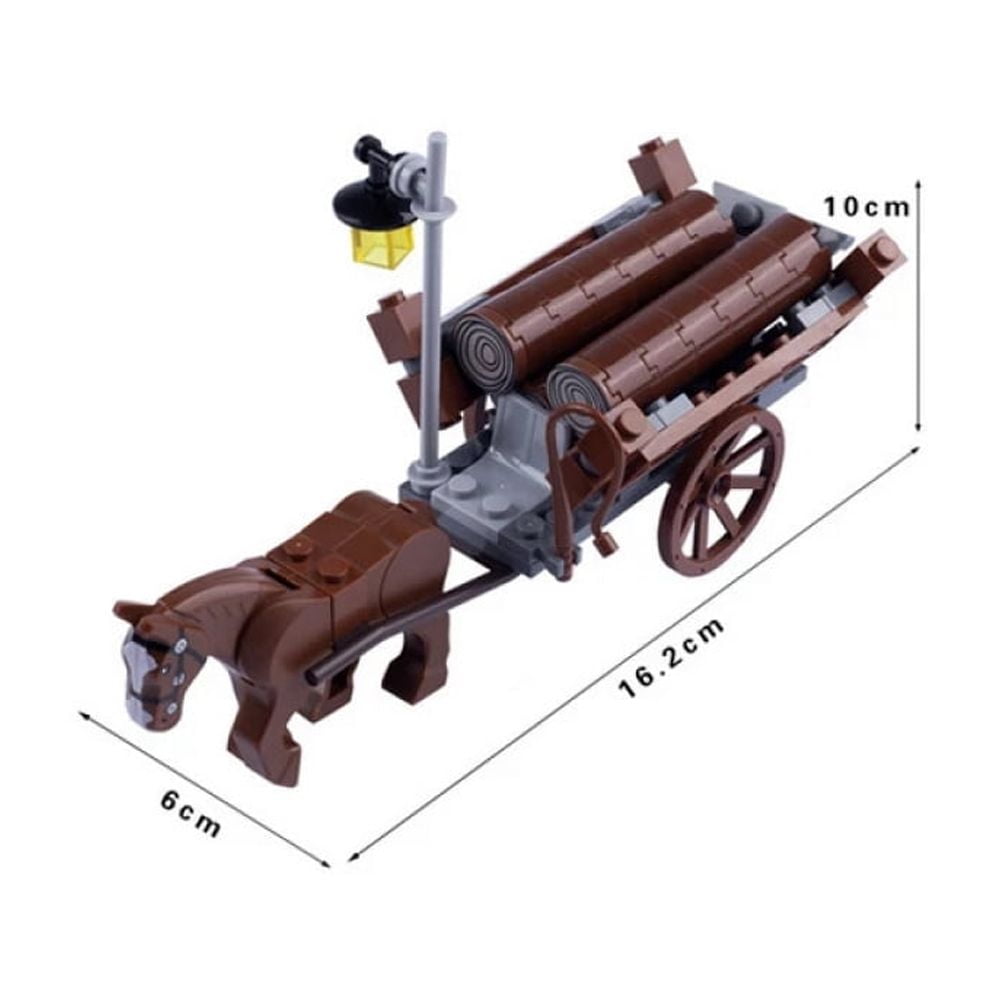 MOC Medieval Building Blocks Solider Chariot Figures Accessories ...