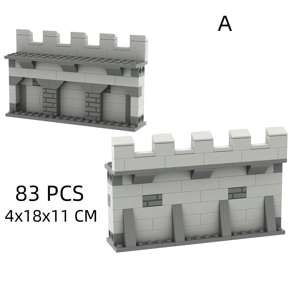 MOC Medieval Building Blocks Solider Figures Knights Gifts City Wall ...