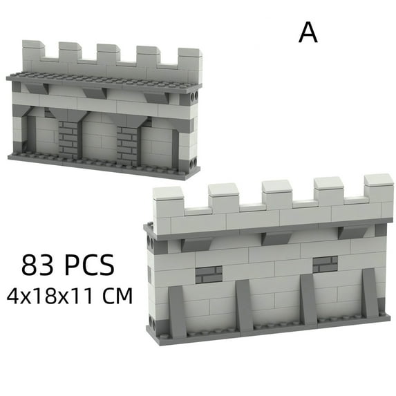 MOC Medieval Building Blocks Solider Figures Knights Gifts City Wall ...