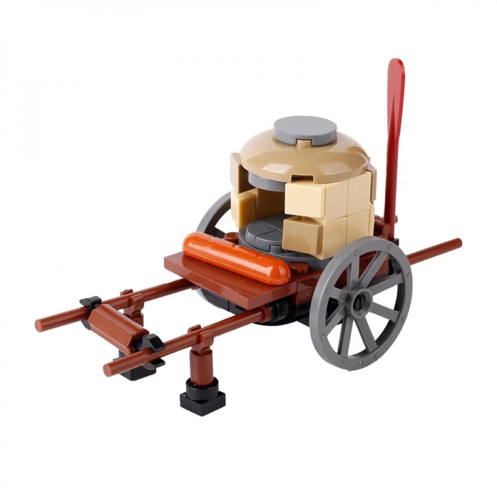 MOC Medieval Carriage Building Blocks Knights Transport Cattle Cart ...