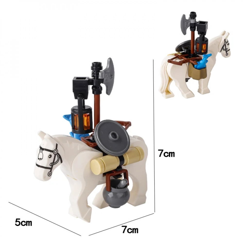 MOC Medieval Carriage Building Blocks Knights Transport Cattle Cart ...