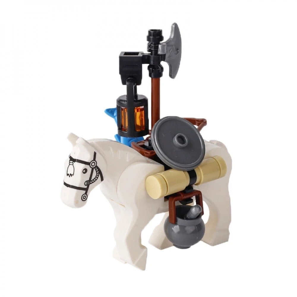 MOC Medieval Castle Building Blocks kit Tent Campfire Siege Car Hanging ...