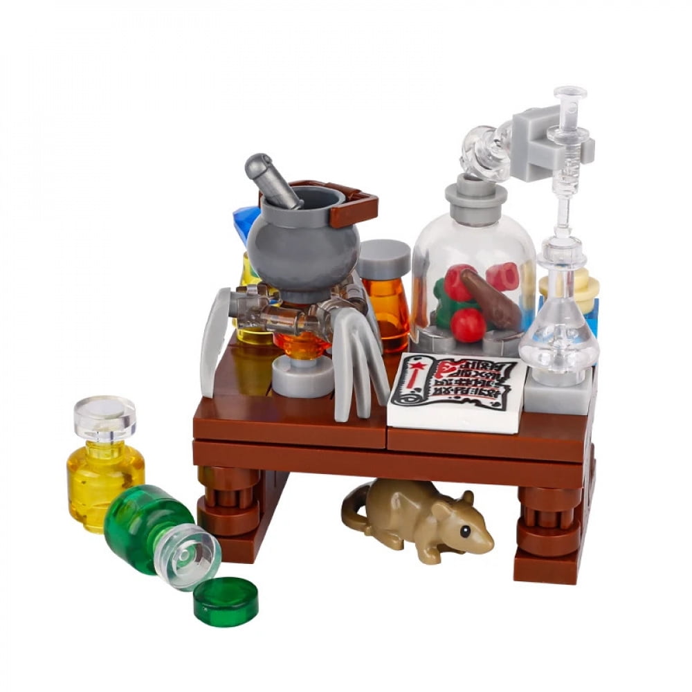 MOC Medieval Castle Building Blocks kit Tent Campfire Siege Car Hanging ...