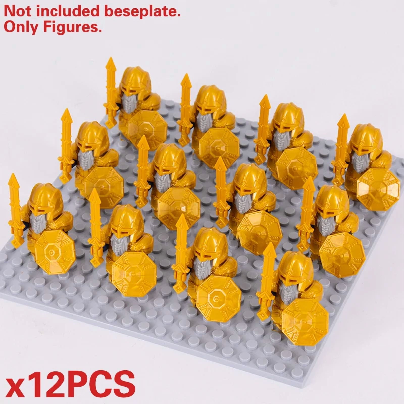 MOC Medieval Dwarf Warrior Elves Knights lotr Figures Building Blocks ...