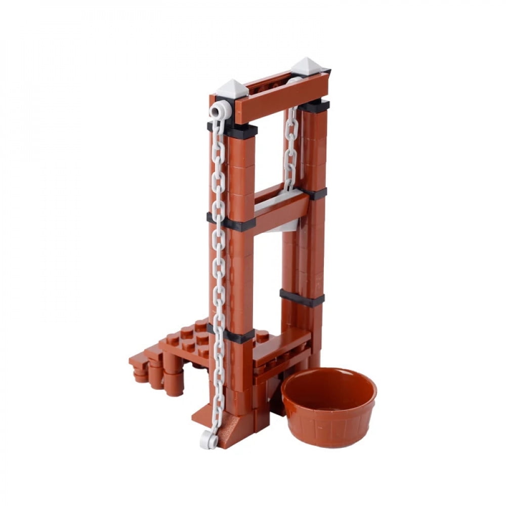MOC Medieval Guillotine Building Blocks Kit Gallows Tree Hanging Cage ...