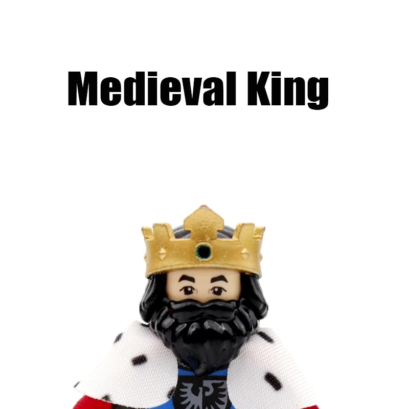 MOC Medieval King Building Blocks Army Castle Crow Red Lion Black Eagle ...