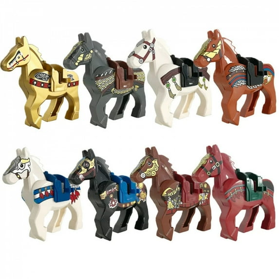 MOC Medieval Military Building Blocks Cavalry Regiment Knight Horse ...