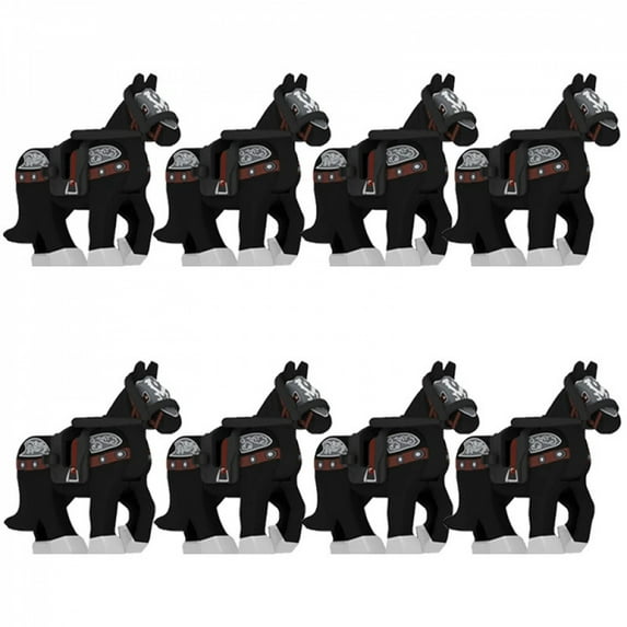 MOC Medieval Military Building Blocks Cavalry Regiment Knight Horse ...