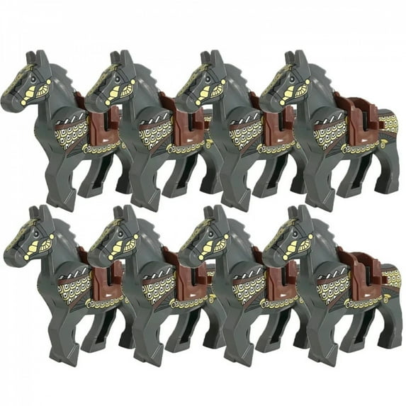 MOC Medieval Military Building Blocks Cavalry Regiment Knight Horse ...