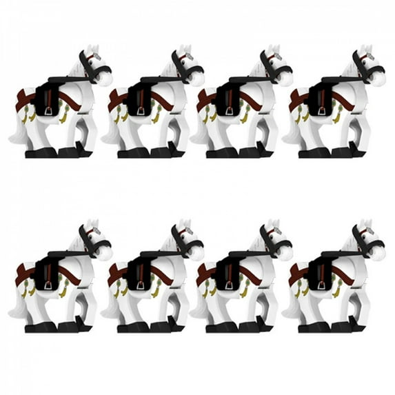 MOC Medieval Military Building Blocks Cavalry Regiment Knight Horse ...