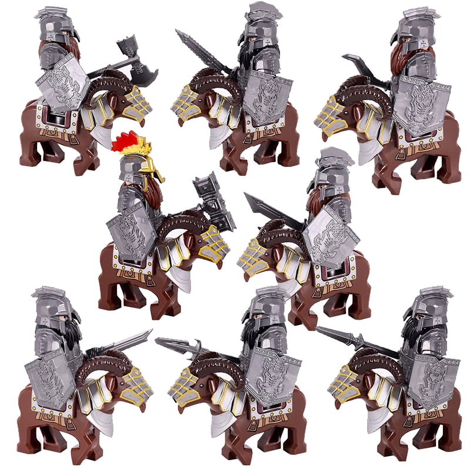 MOC Medieval The Armor Helmets Mount Ironfoot Durin's folk Dwarf ...
